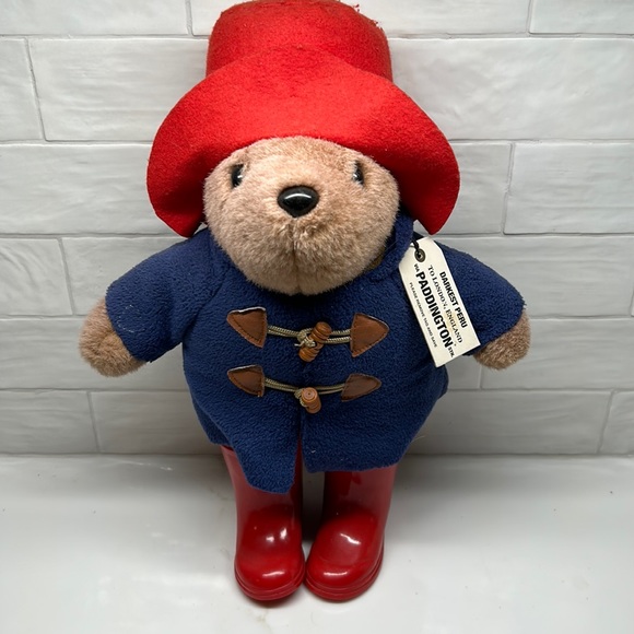 paddington | Toys | Vintage Paddington Bear Red Wellies Blue Coat Red Hat By Rainbow Designs ...